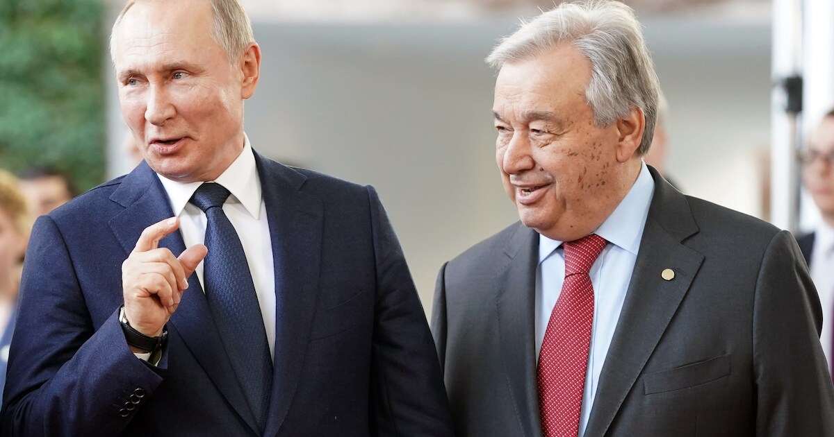 Le chef de l’ONU en Russie pour rencontrer Poutine | Monde | 7sur7.be