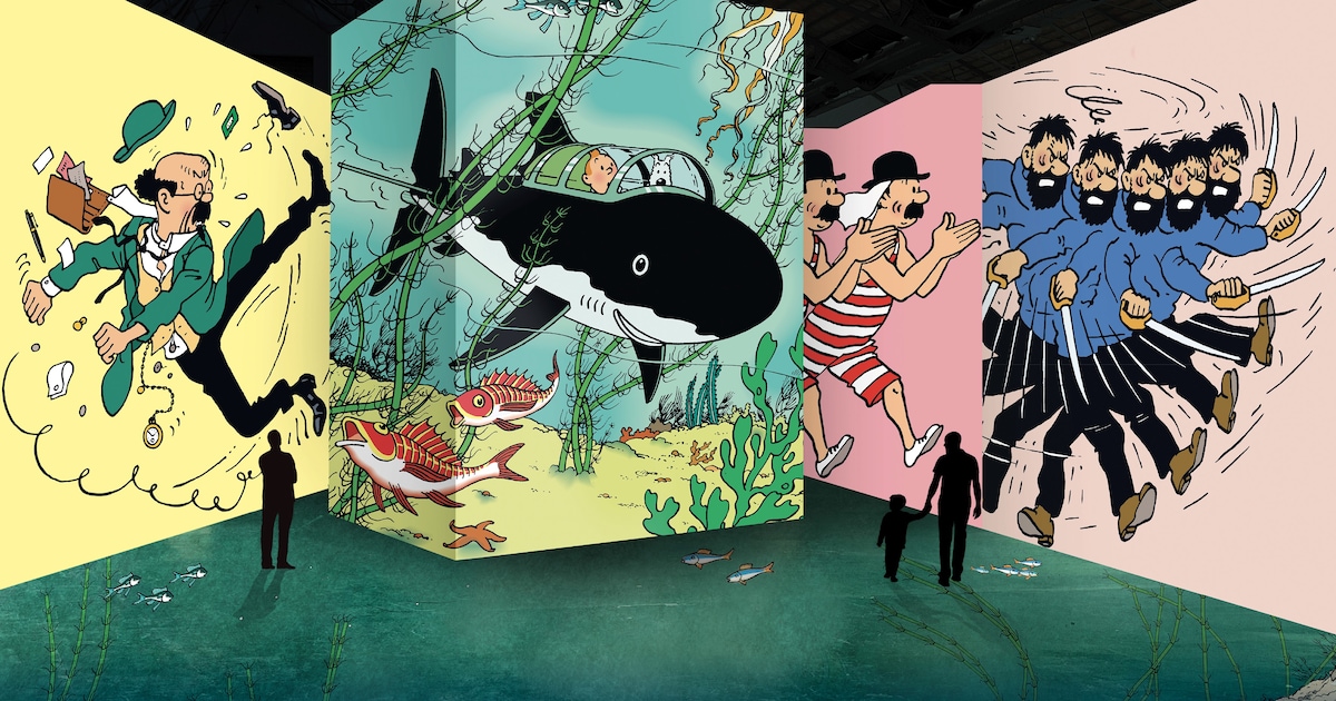 Une expo immersive consacrée à Tintin à Tour & Taxis | 7sur7.be