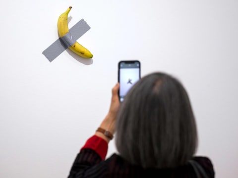 La banane scotchée à un mur du Centre Pompidou-Metz a été volée | 7sur7.be