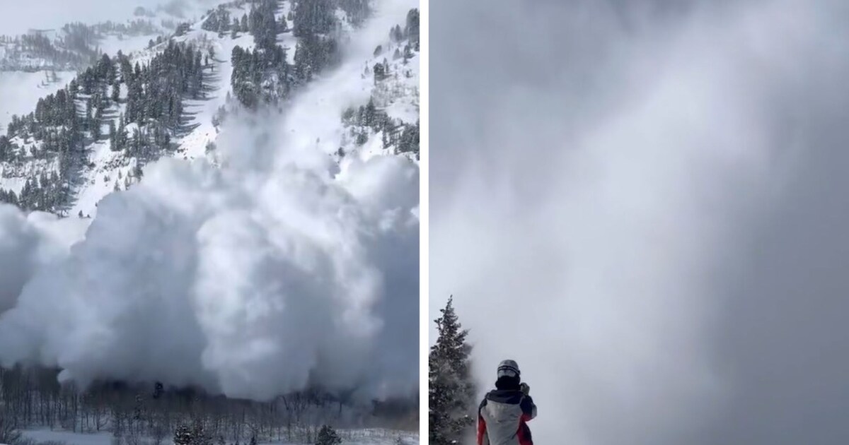 Une impressionnante avalanche dans les montagnes | 7sur7.be