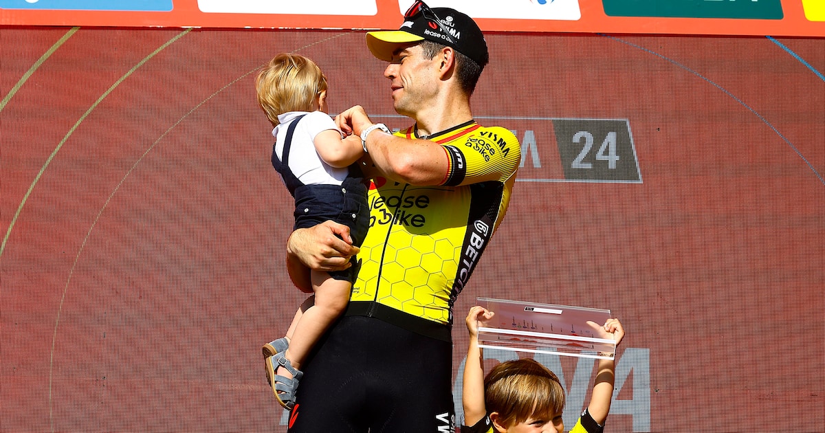 Wout van Aert célèbre sa victoire en famille: “Encore un peu plus ...