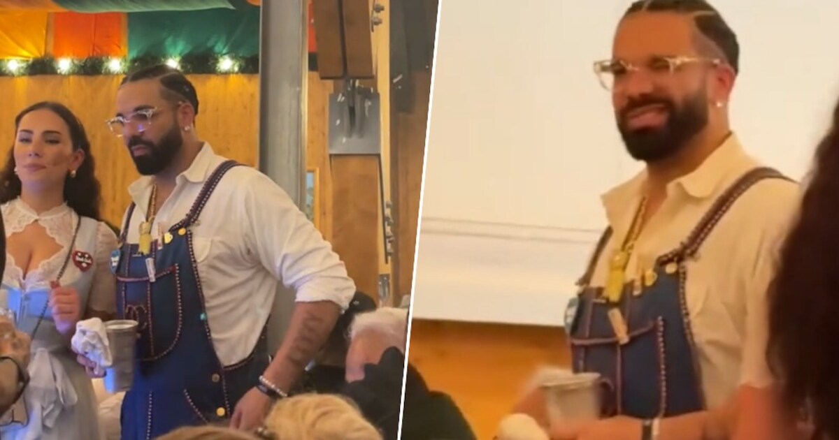 Drake goûte aux joies de l’Oktoberfest... en salopette Chanel | 7sur7.be