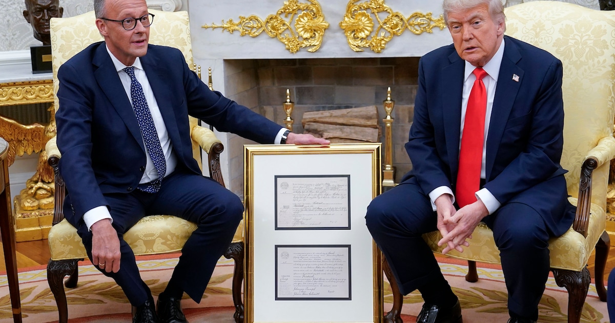 Merz offre à Trump l’acte de naissance de son grand-père: voici d’où ...