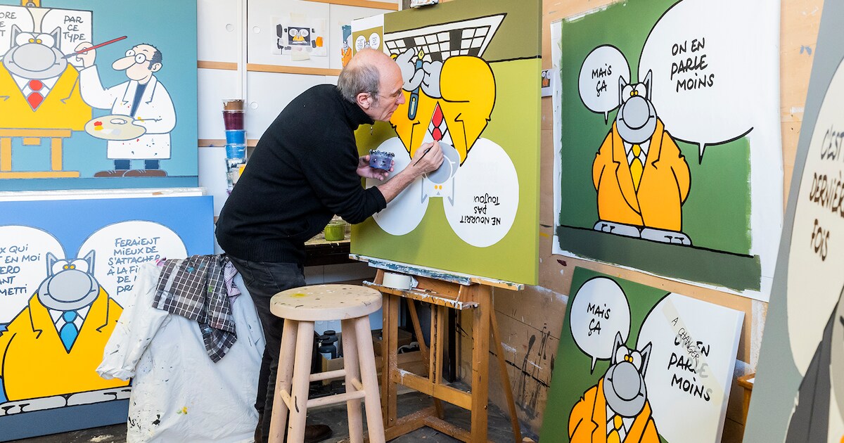 Philippe Geluck revient sur les origines du Chat avec une expo et un ...