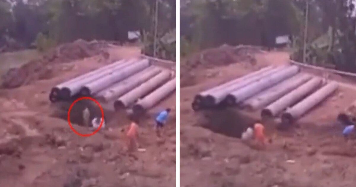 Les images terrifiantes de la chute du petit garçon dans un trou de 35 ...