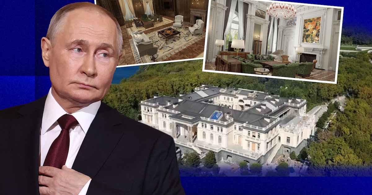 Le palais secret de Poutine fait peau neuve, avec des lustres de ...