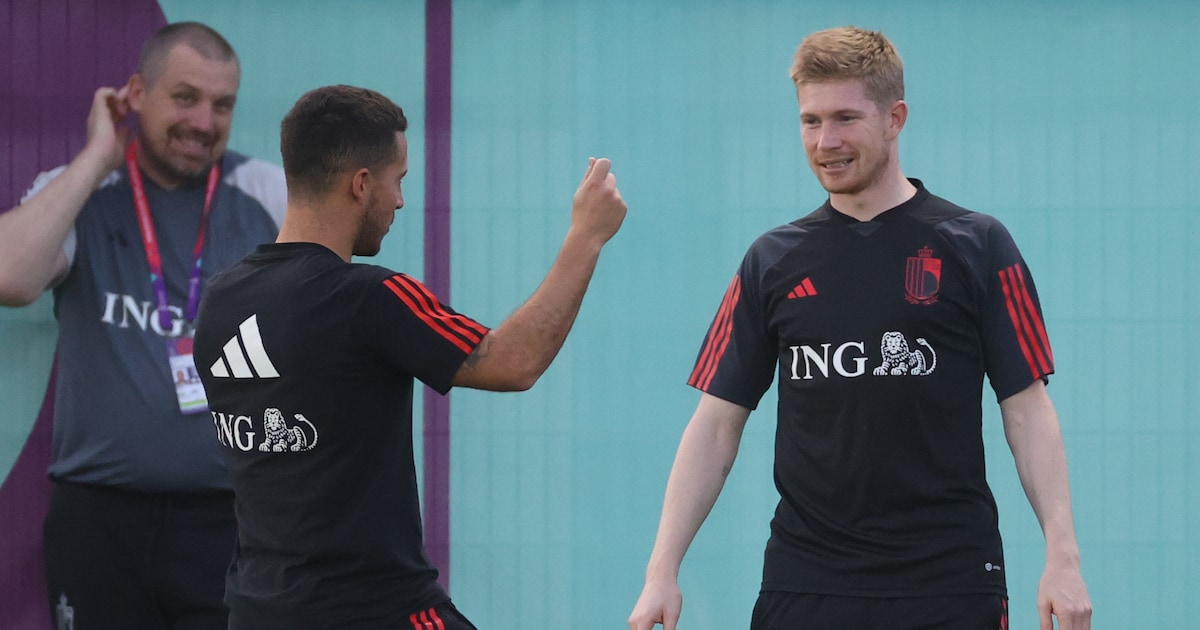 Les 26 Diables Rouges à l'entraînement, Kevin De Bruyne et Eden Hazard ...