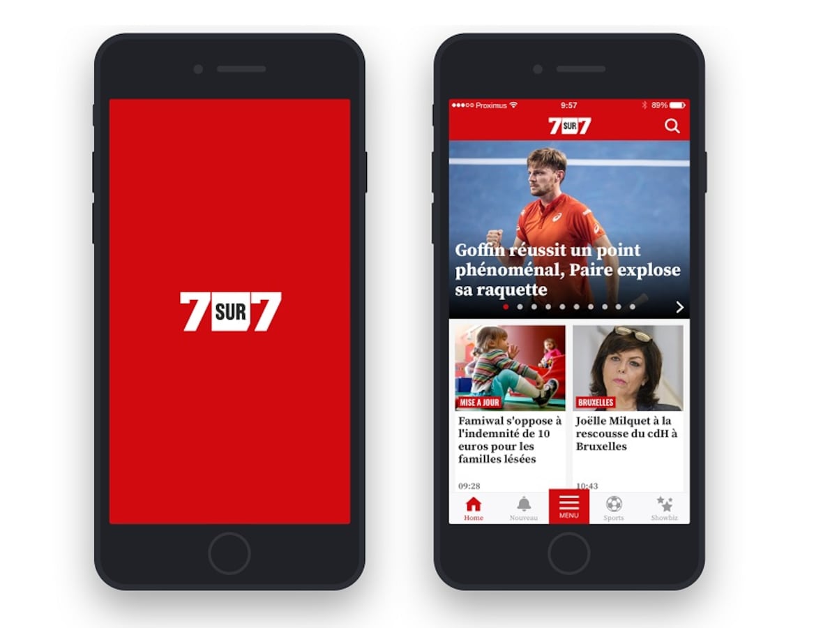 Bienvenue dans la nouvelle app 7sur7 | 7sur7.be