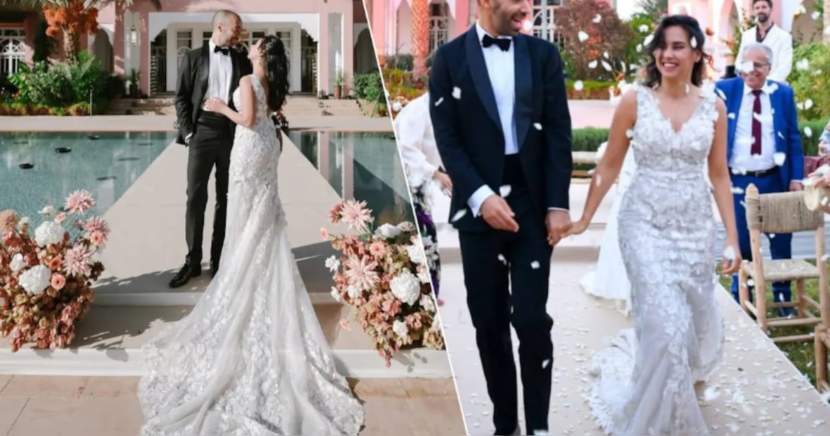 Sammy Mahdi et Nawal Farih ont célébré leur mariage à Marrakech | 7sur7.be