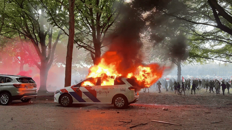 Scènes de chaos à La Haye: une manifestation pour durcir la politique d ...