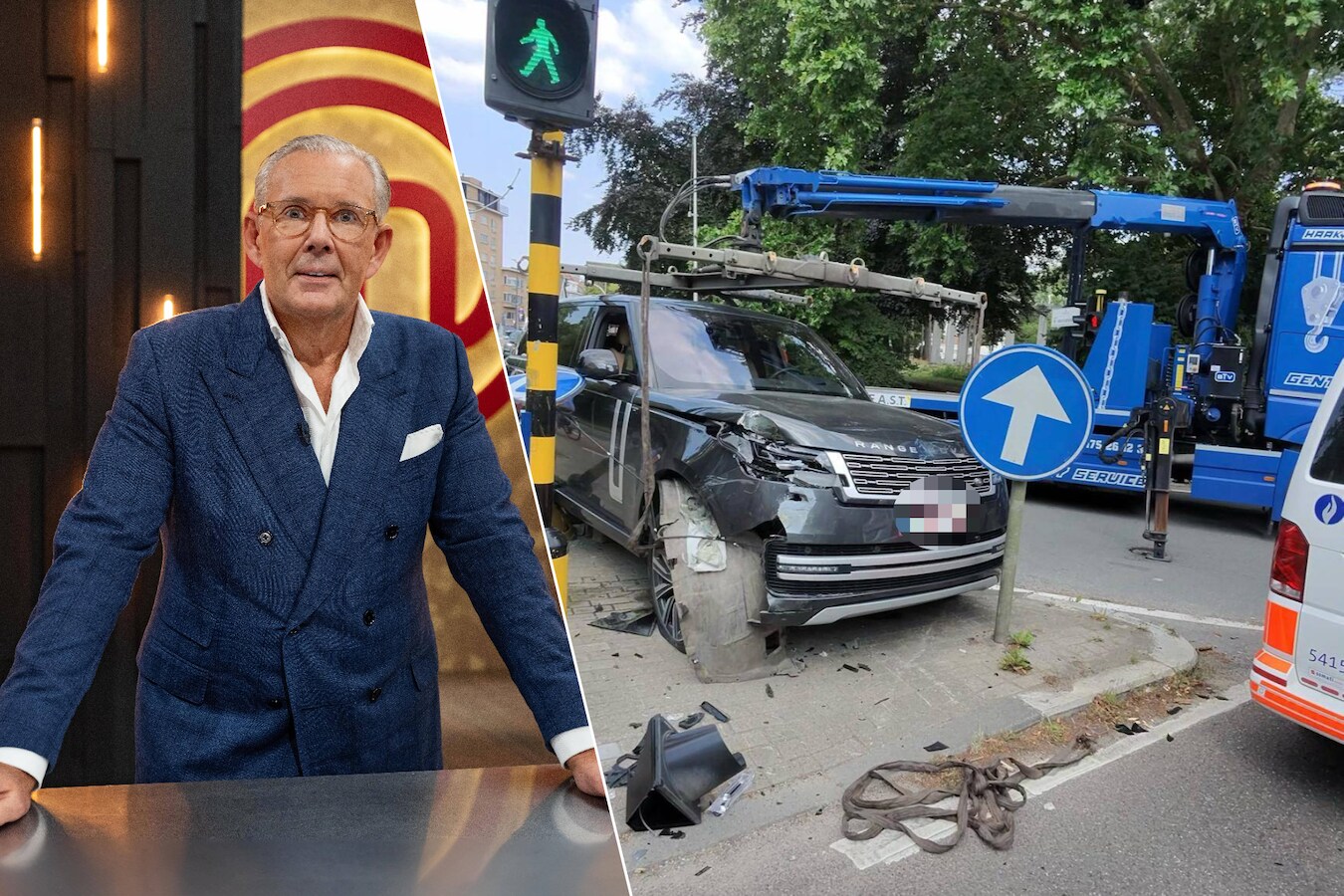 Le célèbre chef Peter Goossens percute un feu en plein centre de Gand ...