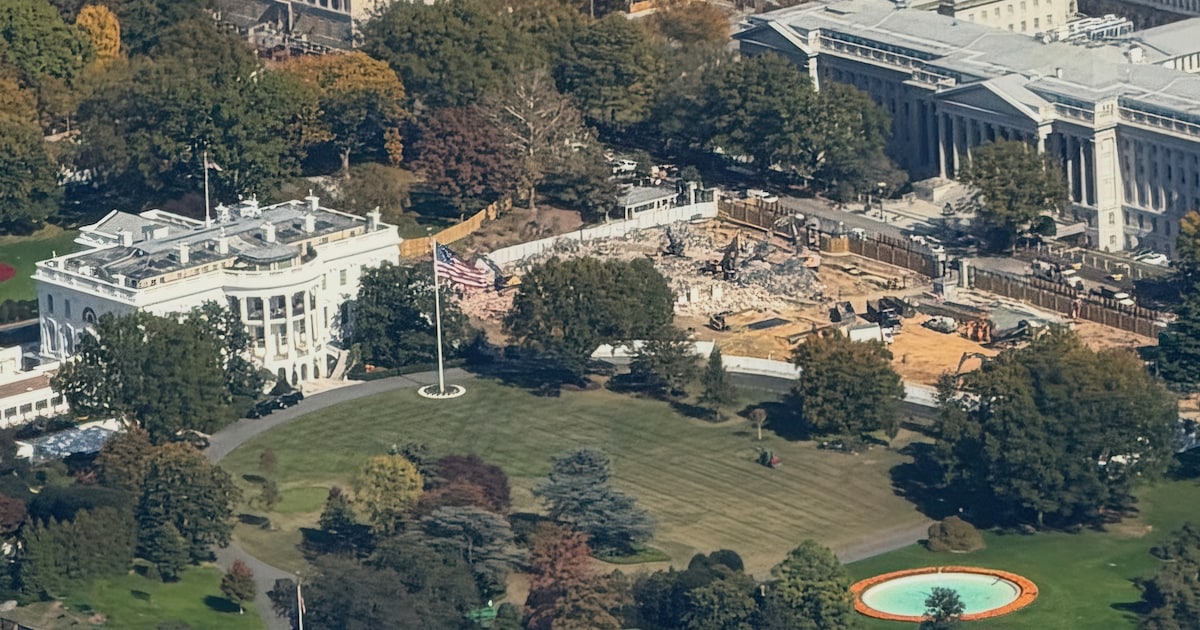 La destruction de l’aile est de la Maison-Blanche terminée: Trump ...