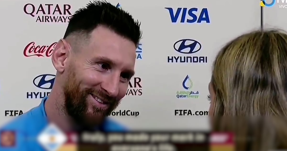Le vibrant hommage d'une journaliste argentine à un Lionel Messi ému ...