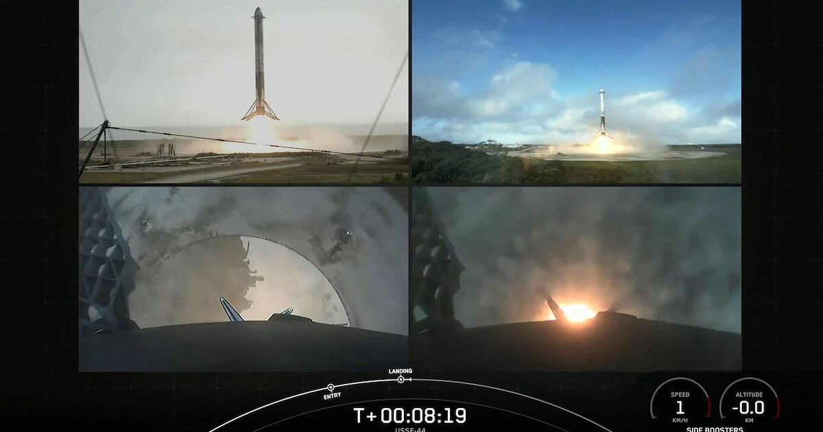 SpaceX a fait décoller sa fusée Falcon Heavy, la plus puissante au monde | Monde | 7sur7.be