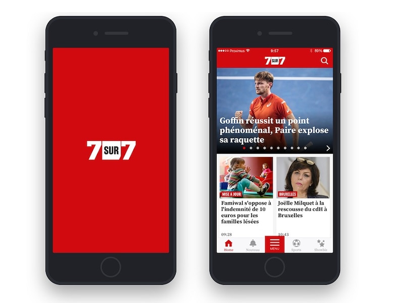 Bienvenue dans la nouvelle app 7sur7 | 7sur7.be