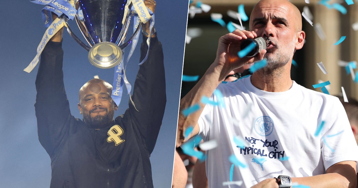 La présence remarquée de Vincent Kompany pour l’hommage de City à Pep ...