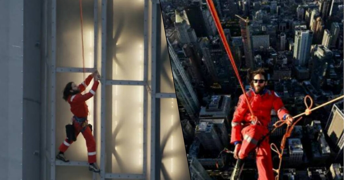 Jared Leto grimpe au sommet de l'Empire State Building pour annoncer sa ...