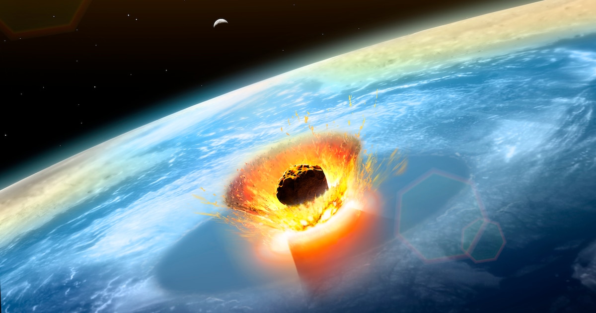 Une météorite géante a fait bouillir l’océan de la Terre il y a 3,26 ...