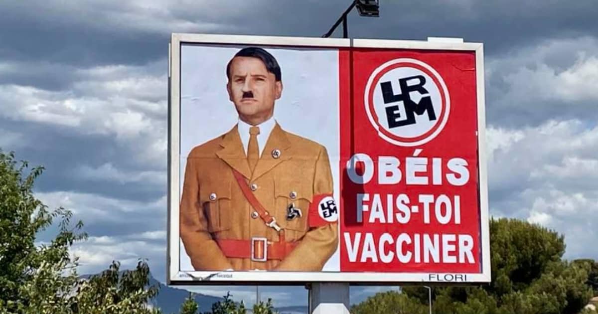 Macron représenté en Hitler: 10.000 euros d'amende contre l’afficheur ...
