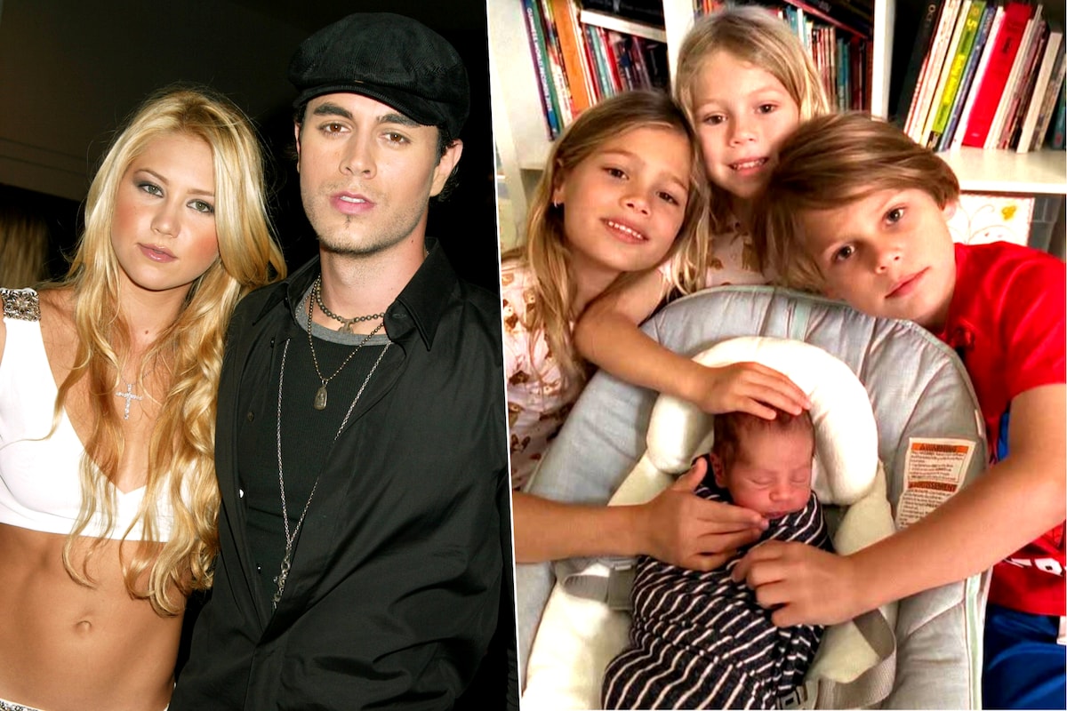 “Magnifiques”: Enrique Iglesias et Anna Kournikova dévoilent un rare cliché de leurs quatre ...