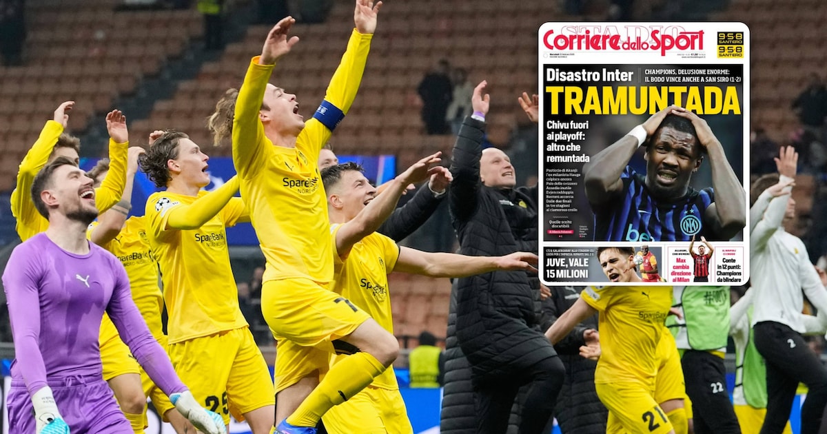 La presse italienne tacle l’Inter et encense Bodo/Glimt: “Une ...