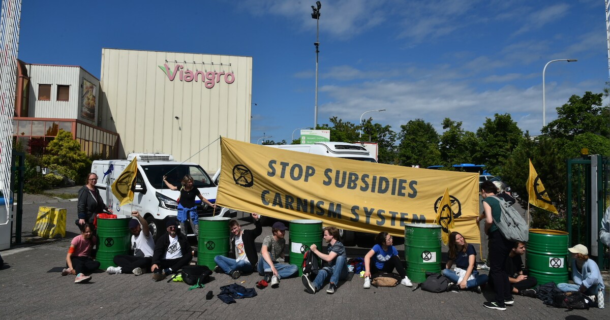 L'entreprise alimentaire Viangro bloquée par Extinction Rebellion ...