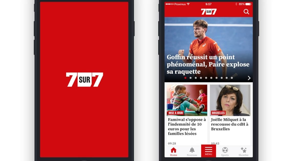 Bienvenue dans la nouvelle app 7sur7 | 7sur7.be