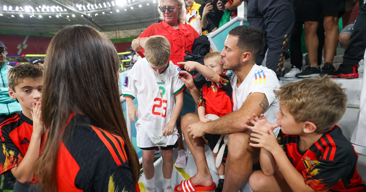 Eden Hazard offre un maillot marocain à l'un de ses fils après la ...