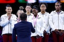Médaillée d’or à Anvers, Simone Biles quitte la zone mixte après avoir ...