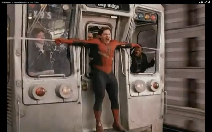 Arrêter un métro comme Spider-Man: plausible! | 7sur7.be