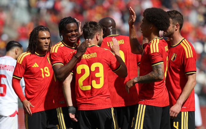 Un festival: les Diables s'éclatent contre la Tunisie avant de s ...