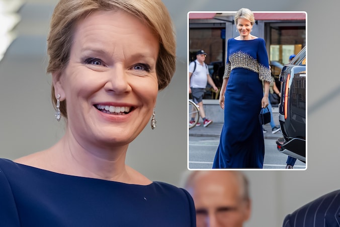 “Sa plus belle robe”: la reine Mathilde se surpasse pour le Concours ...
