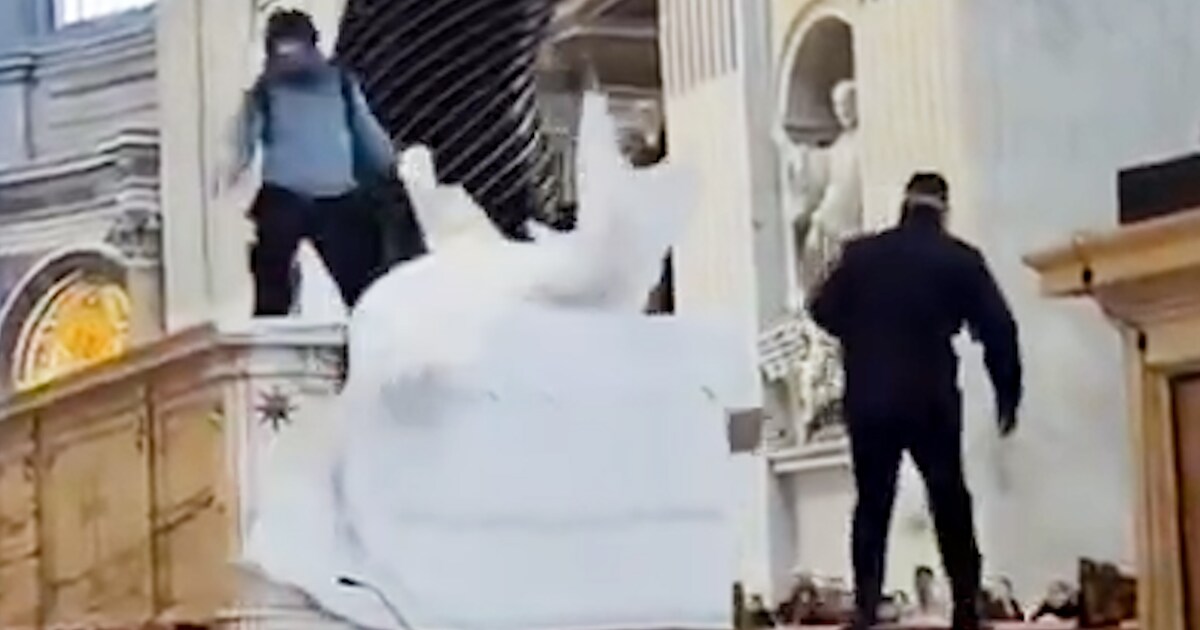 Un homme filmé en train de vandaliser l'autel de la basilique Saint ...
