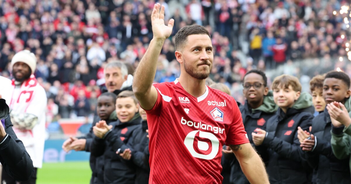 Tifo et standing ovation: le vibrant hommage du LOSC à Eden Hazard ...