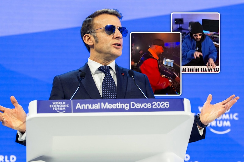 “For sure”: le discours de Macron à Davos devient viral... et inspire ...
